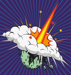 Comic book explosion Royalty Free Vector Image