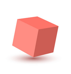 Abstract 3d cube construction logo Royalty Free Vector Image