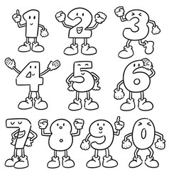 Set number Royalty Free Vector Image - VectorStock