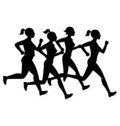 Woman silhouettes Royalty Free Vector Image - VectorStock