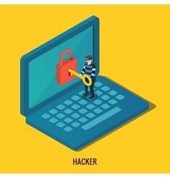 Geek hacker logo template Royalty Free Vector Image