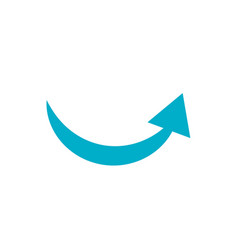 Isolated blue arrow icon design Royalty Free Vector Image