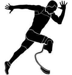 Running sprinter athlete Royalty Free Vector Image