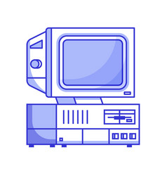 Vaporwave 80s interface screen retro terminal or Vector Image