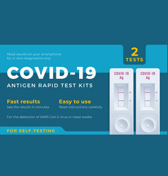 Coronavirus covid-19 diagnostics swab test Vector Image