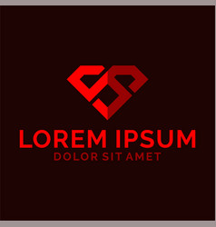 Letter mr geometric strong monogram logo Vector Image