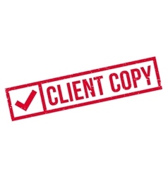 Client copy rubber stamp Royalty Free Vector Image