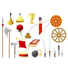 Old objects Royalty Free Vector Image - VectorStock