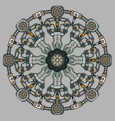 Mandala 18 spiral spike Royalty Free Vector Image