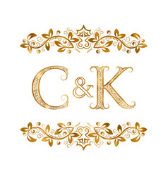 H and m vintage initials logo symbol Royalty Free Vector