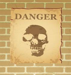 Danger poster Royalty Free Vector Image - VectorStock