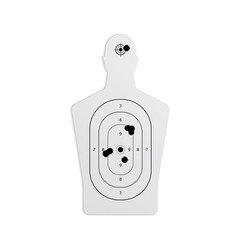 Human target holes composition Royalty Free Vector Image