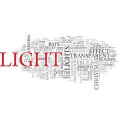 Light word cloud concept Royalty Free Vector Image