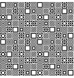 Black square on white background seamless Vector Image