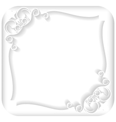 White frame Royalty Free Vector Image - VectorStock