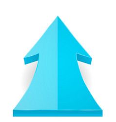 Blue arrow up Royalty Free Vector Image - VectorStock