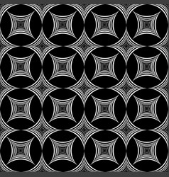 Monochrome seamless circle pattern - swirl Vector Image