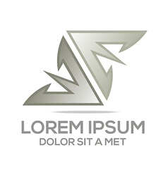 Av symbol element logo template Royalty Free Vector Image