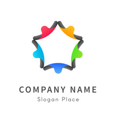 Star man logo Royalty Free Vector Image - VectorStock