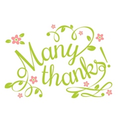 Muchas gracias many thanks in spanish Royalty Free Vector