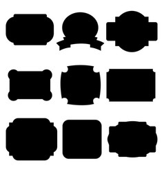 Black labels Royalty Free Vector Image - VectorStock