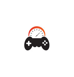 Game controller logo design template Royalty Free Vector