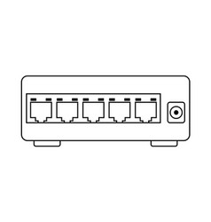 Ethernet switch icon Royalty Free Vector Image
