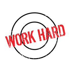 Work hard rubber stamp Royalty Free Vector Image