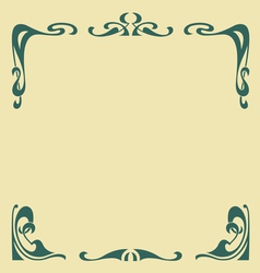 Secession frame Royalty Free Vector Image - VectorStock