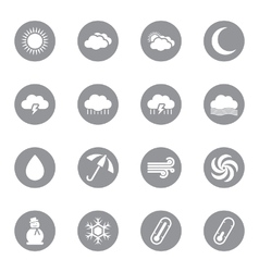 Vintage weather icons Royalty Free Vector Image