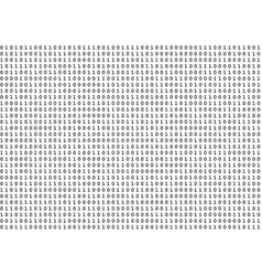 Flat binary code screen table cypher Royalty Free Vector