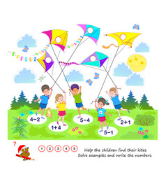 Multiplication table 5 for kids math education Vector Image