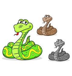 Rattlesnake cartoon Royalty Free Vector Image - VectorStock