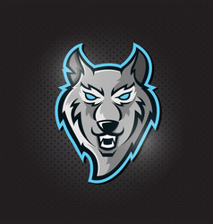 Wolf pack emblem logo Royalty Free Vector Image
