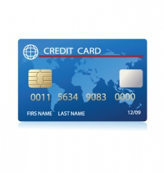 Font for credit cards Royalty Free Vector Image