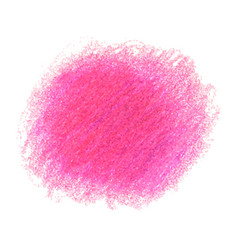 Pink crayon scribble texture stain isolated Vector Image
