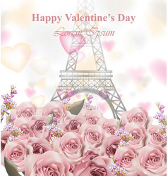 Eiffel tower card Royalty Free Vector Image - VectorStock