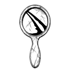 Baroque mirror frame Royalty Free Vector Image