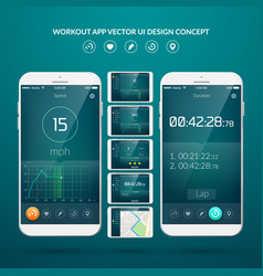 Vpn ui design template Royalty Free Vector Image