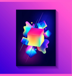 Creative design poster Royalty Free Vector Image