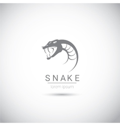 Snake simple logo design element Royalty Free Vector Image