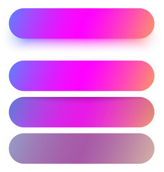 Colorful web button templates isolated on white Vector Image