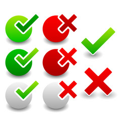 Red cross symbol icon as delete remove Royalty Free Vector