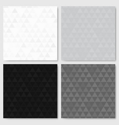 Seamless abstract geometric patterns set Vector Image
