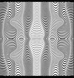 Blue and white seamless wave pattern linear Vector Image