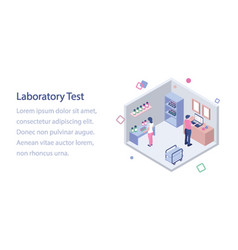 Laboratory test Royalty Free Vector Image - VectorStock