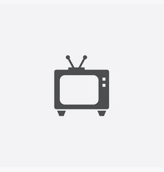 Television on white background Royalty Free Vector Image