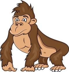 Gorilla cartoon Royalty Free Vector Image - VectorStock