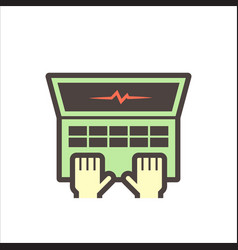 Computer test icon Royalty Free Vector Image - VectorStock