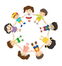 Kids around the world Royalty Free Vector Image